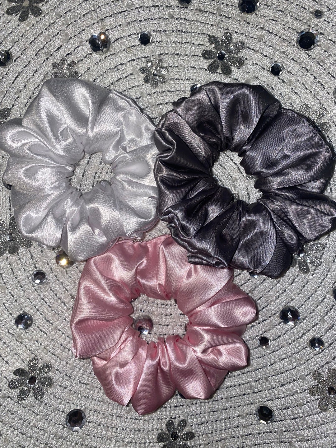 Satin Silky Scrunchie Set - Etsy