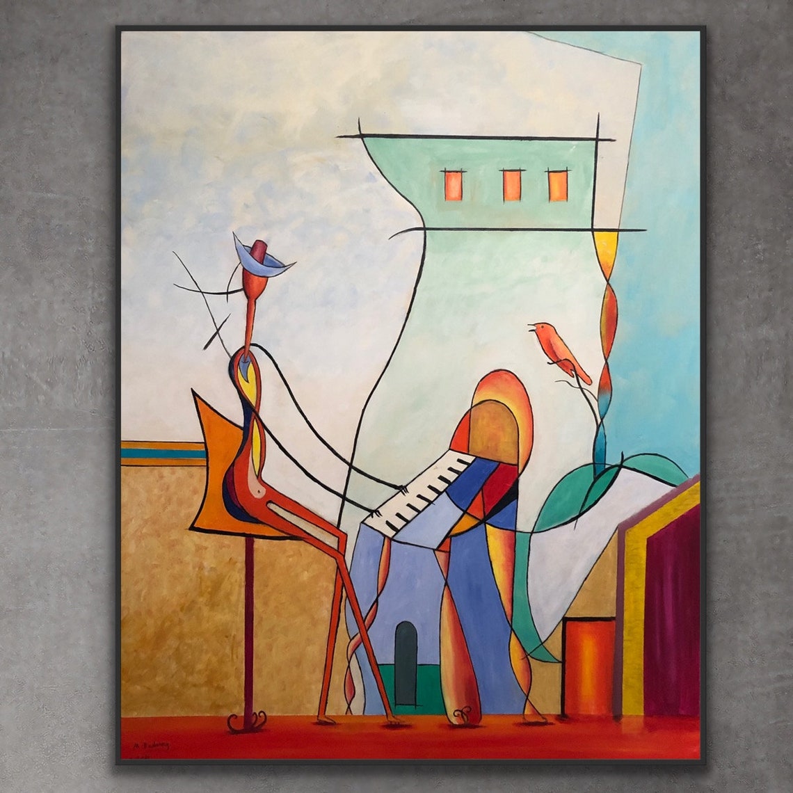 Abstract Painting , Piano Painting , Abstract Acrylic and Oil Painting ...