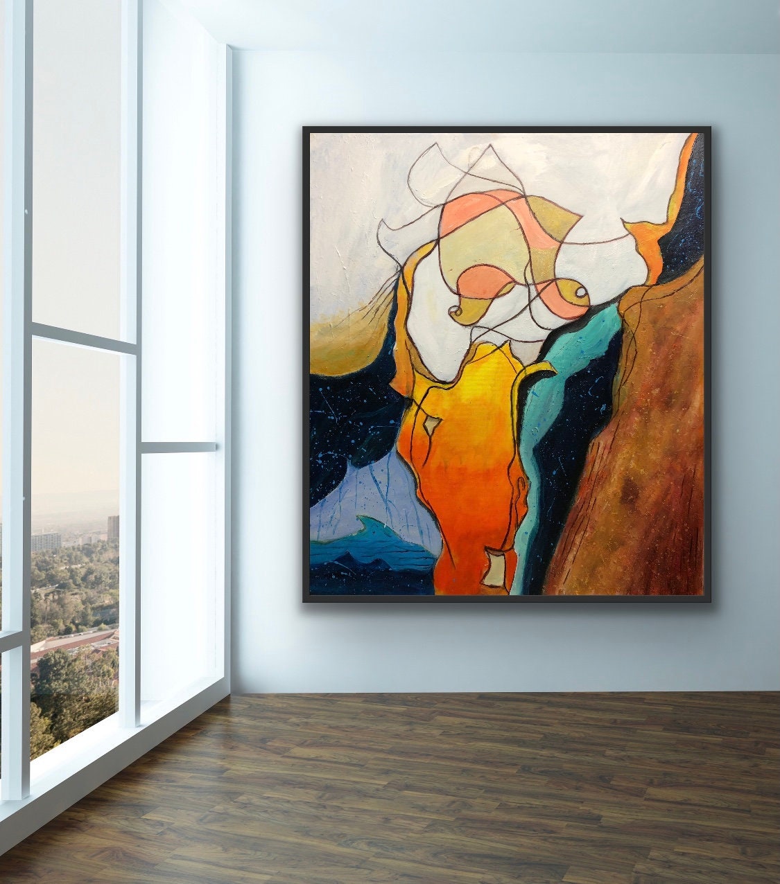Extra Large Painting on Canvas, Modern Original Large Abstract Painting ...
