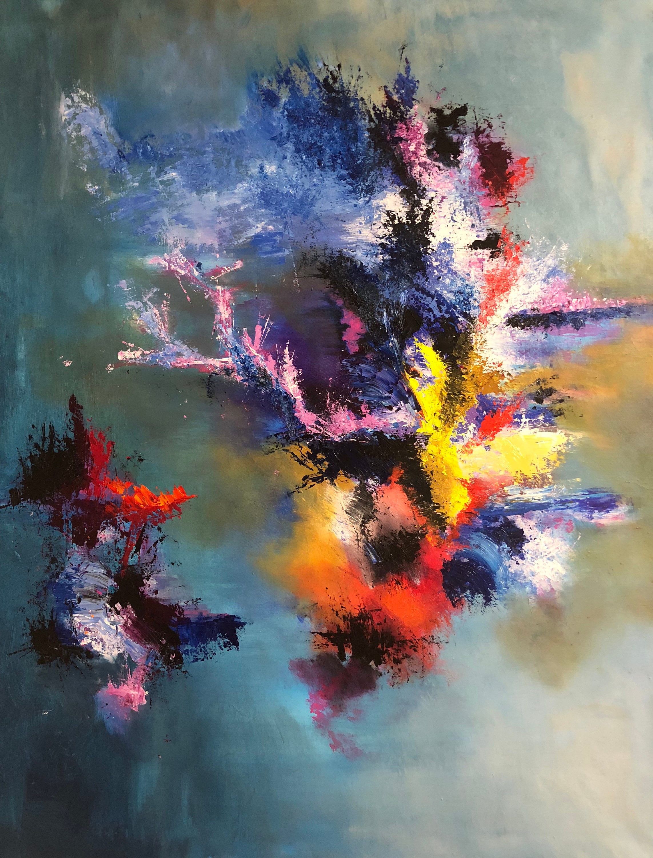 Abstract Oil Painting Original on Canvas Modern Contemporary - Etsy