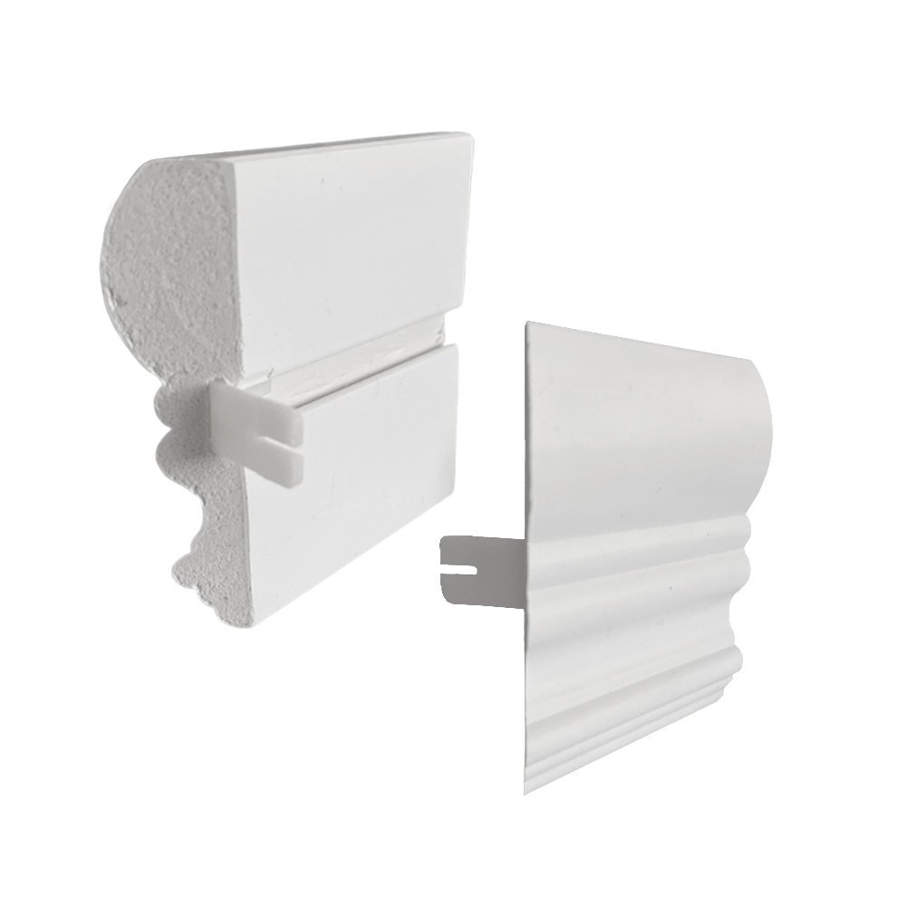 Tailorview, Pair of 3 1/4" H Faux Wood Crown Valance Returns/side ...