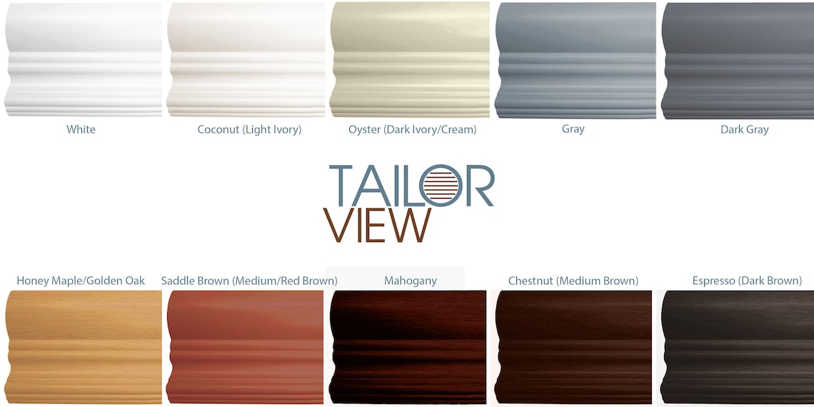 Tailorview 3 1/4h Faux Wood Crown Valance for - Etsy