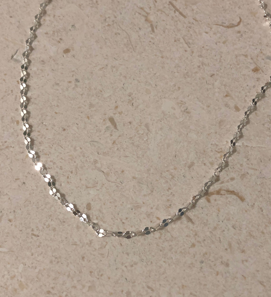 Unique Chain Necklace, 925 Sterling Silver Necklace, Choker Style ...