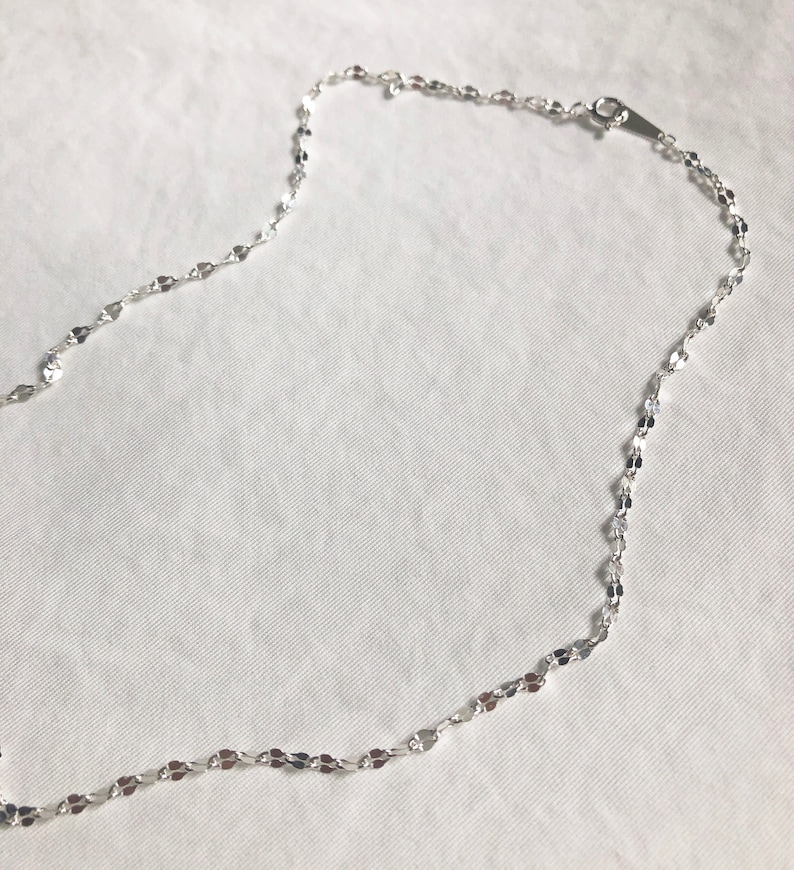 Unique Chain Necklace, 925 Sterling Silver Necklace, Choker Style ...