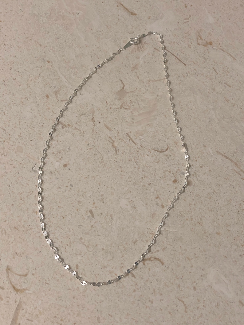 Unique Chain Necklace, 925 Sterling Silver Necklace, Choker Style ...