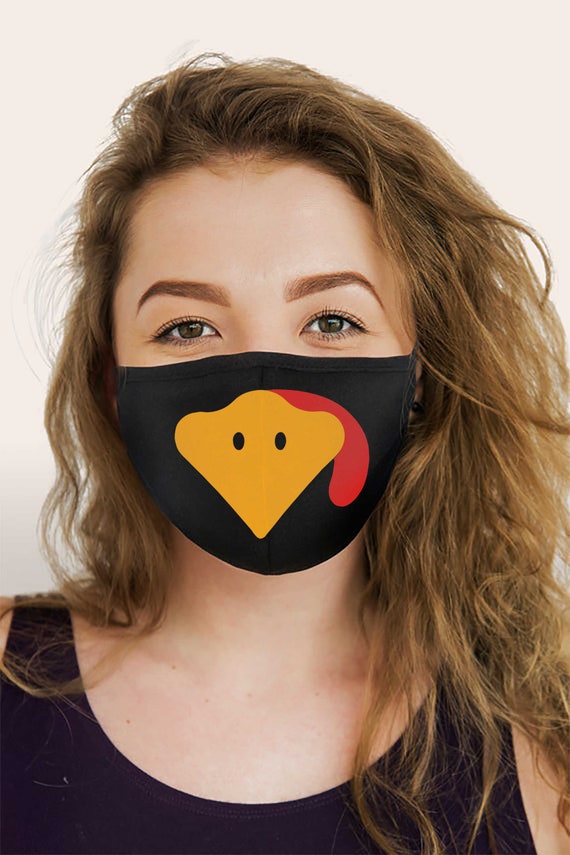 Thanksgiving Mask Turkey Mask Turkey Face Mask Thanksgiving | Etsy