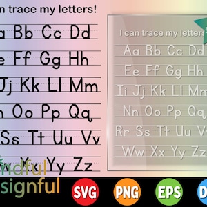 Alphabet Tracing SVG Alphabet Tracing Mat Svg Tracing Letters Svg ABC ...