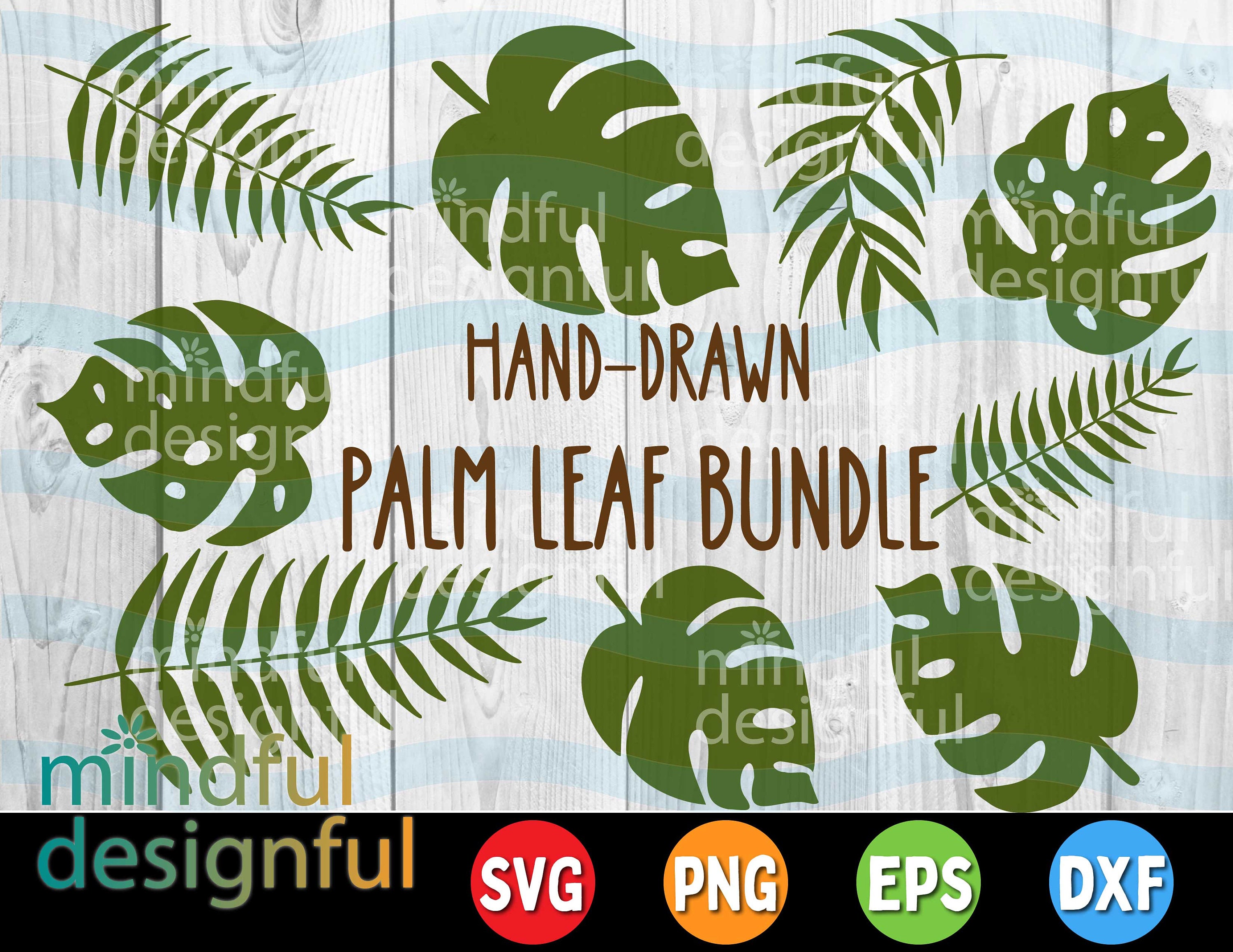 Palm Leaf Svg Bundle Tropical Leaf Svg Files Palm Leaf - Etsy