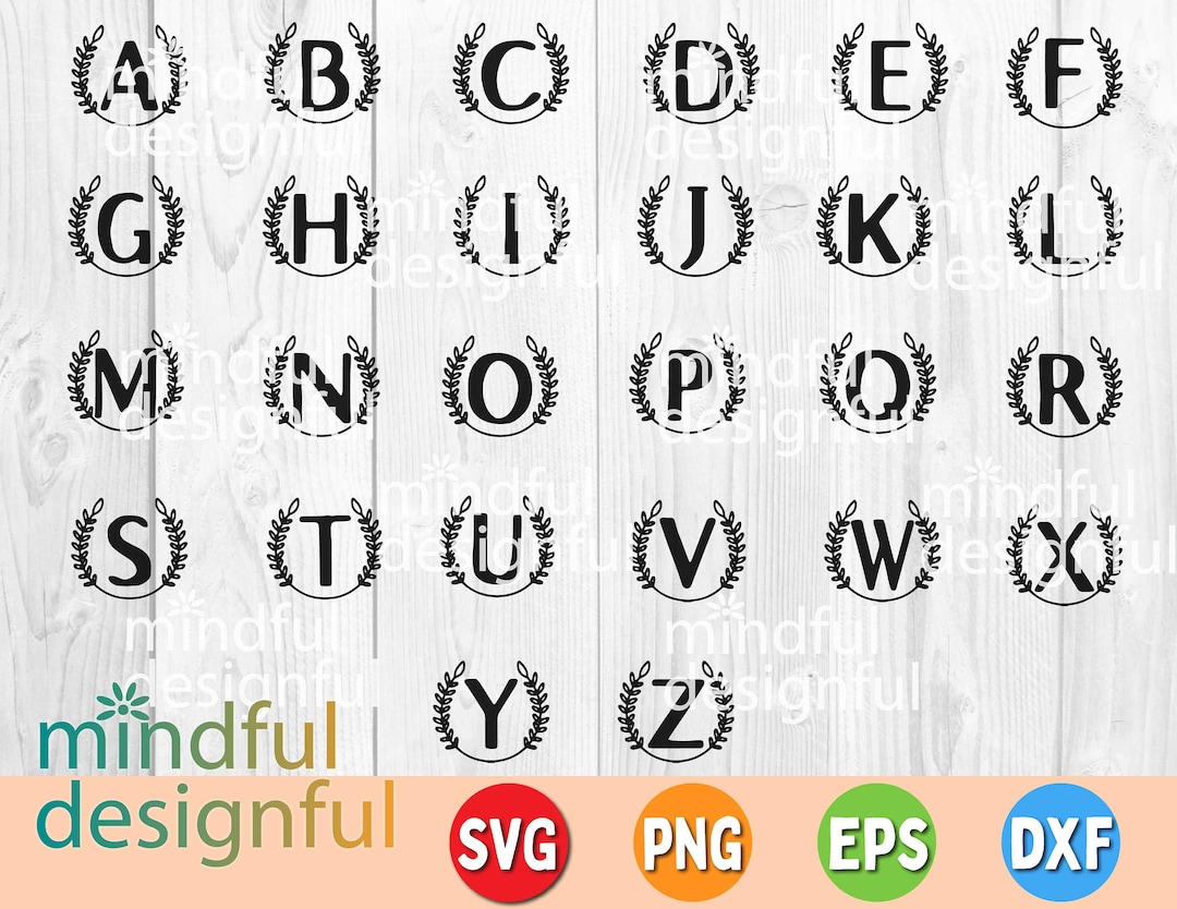 Monogram SVG Bundle | Monogram Letters | Monogram Font Svg | Hand Drawn ...