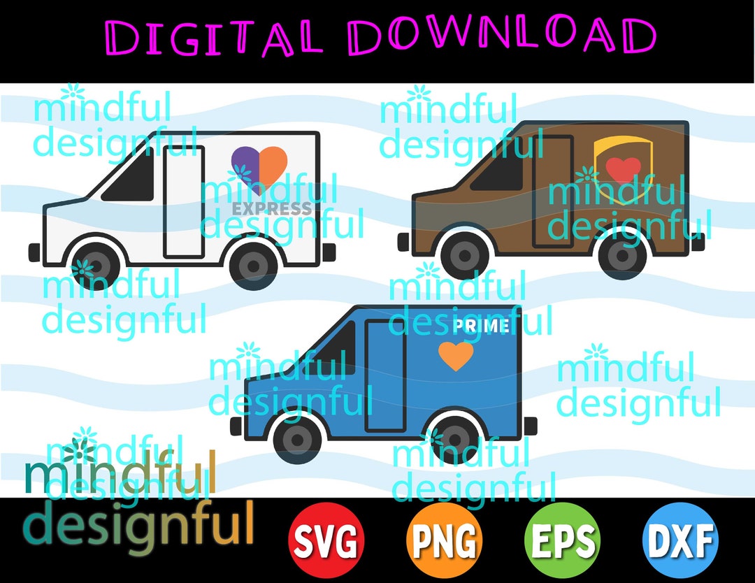 Mail Truck SVG Bundle, Layered Svg Bundle, Essential Worker Svg, Postal ...