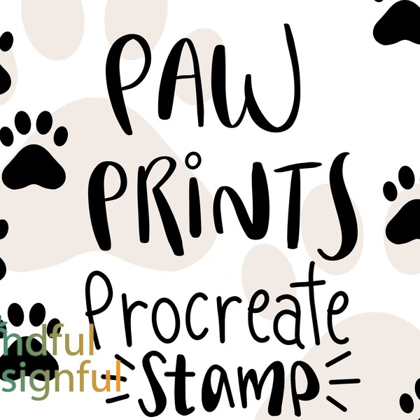 Paw Print Stamps - Etsy