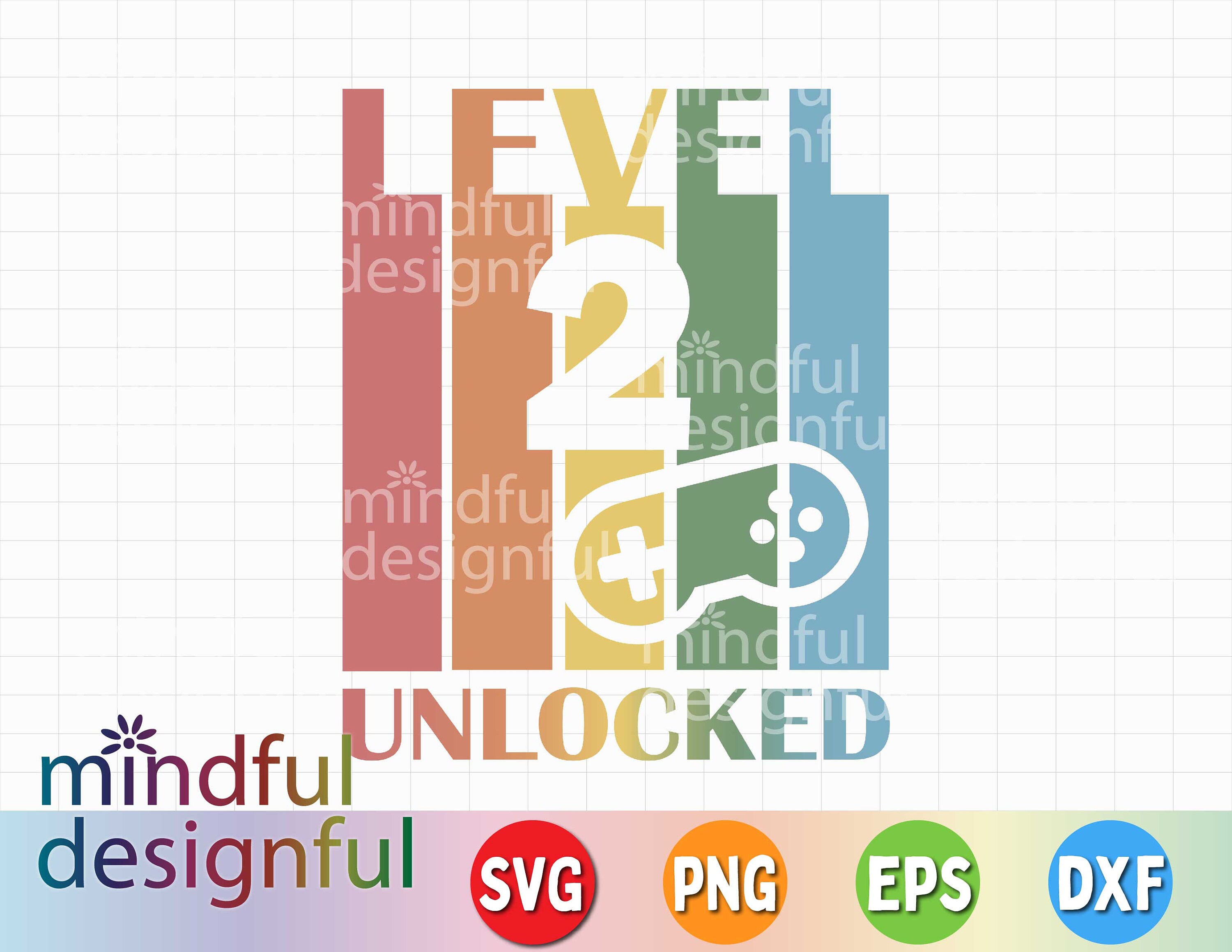 Level 2 Unlocked SVG Second Birthday Svg Two Birthday Svg | Etsy