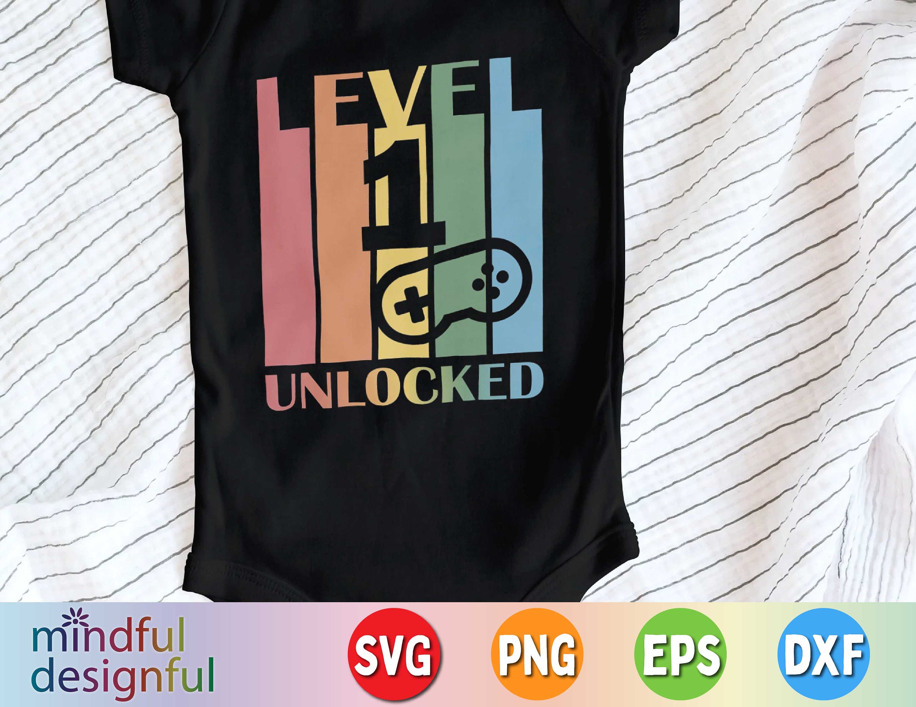 Level 1 Unlocked SVG One Birthday Svg First Birthday Svg | Etsy