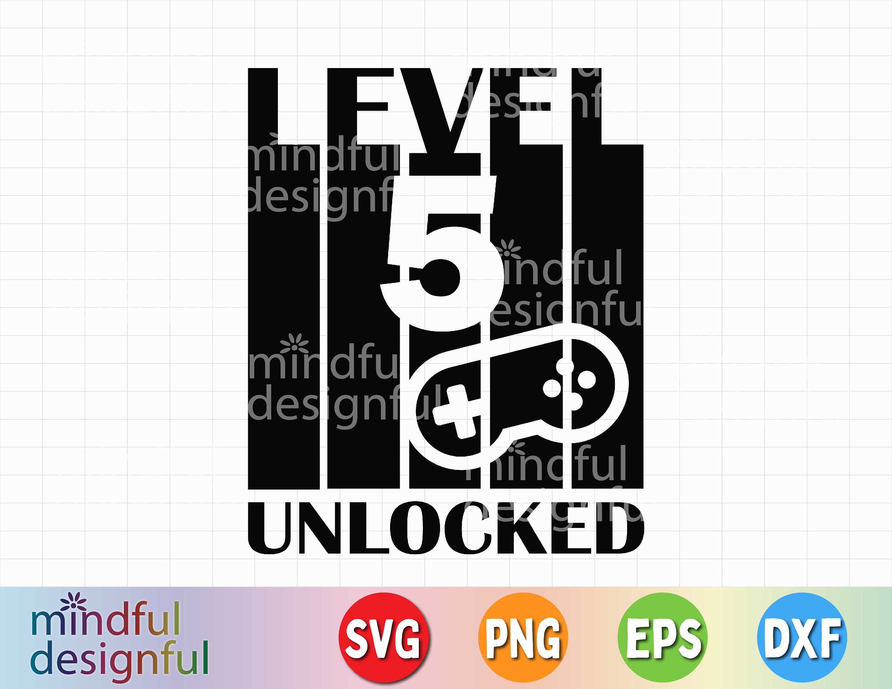 Level 5 Unlocked SVG Fifth Birthday Svg Fifth Birthday Svg - Etsy