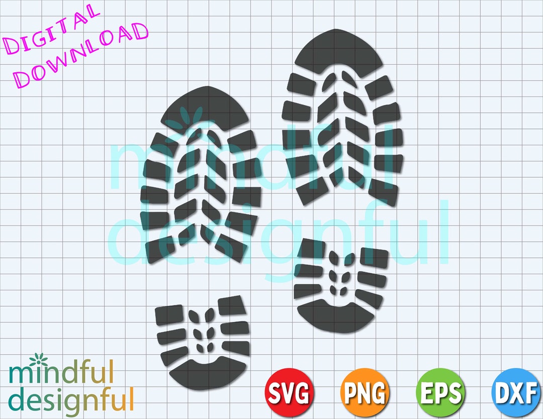 Shoe Sole Svg, Boot Prints SVG, Shoe Prints SVG, Santa Boot Print ...