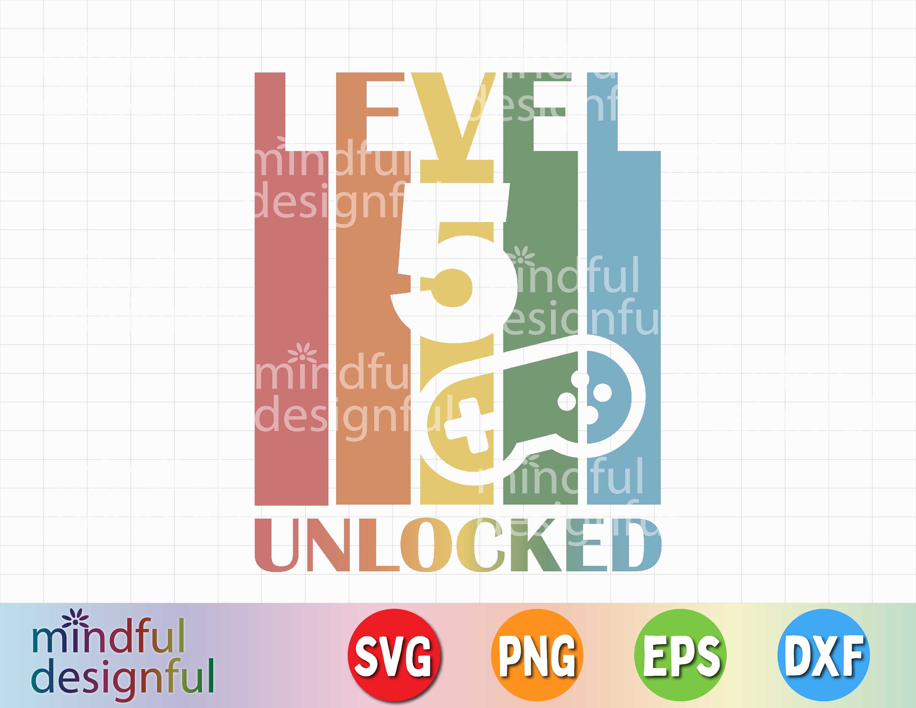 Level 5 Unlocked SVG Fifth Birthday Svg Fifth Birthday Svg | Etsy