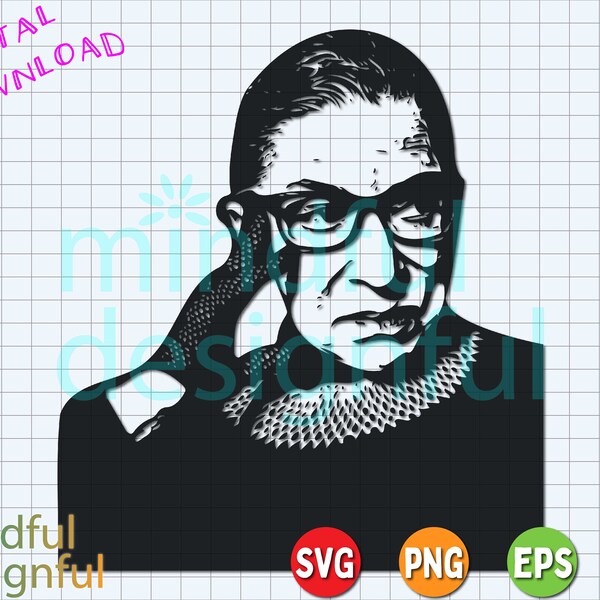Ruth Bader Ginsburg Svg - Etsy
