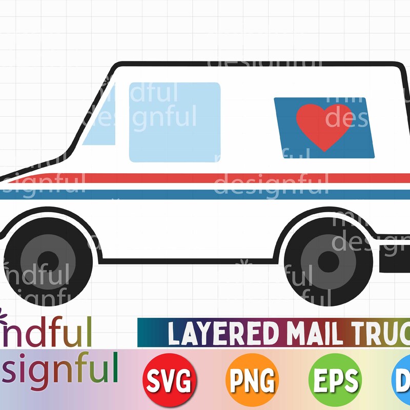 Mail Truck Svg - Etsy