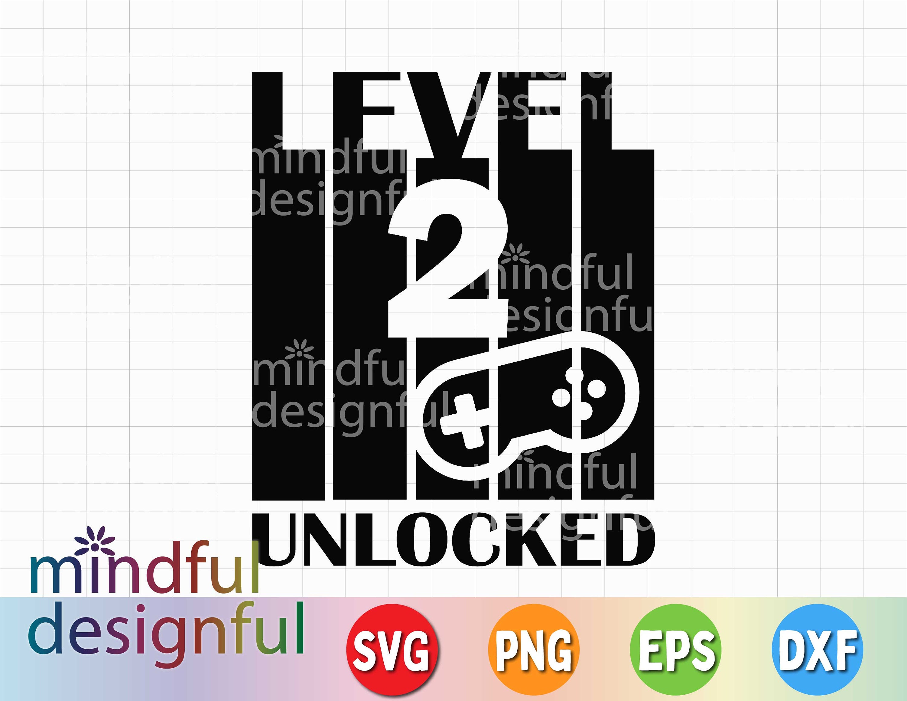Level 2 Unlocked SVG Second Birthday Svg Two Birthday Svg | Etsy