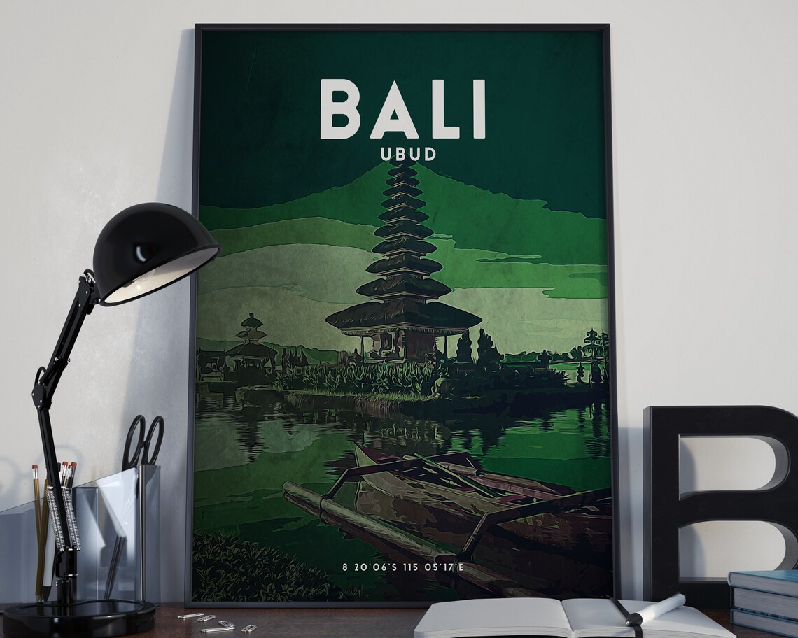 Bali Travel Poster Print Vintage, Indonesia, Asia Wall Art Home Décor ...