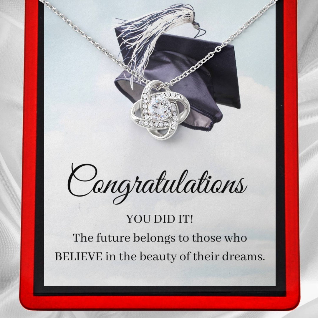 UK Handmade Love Knot Graduation Necklace the Perfect Commencement Gift ...