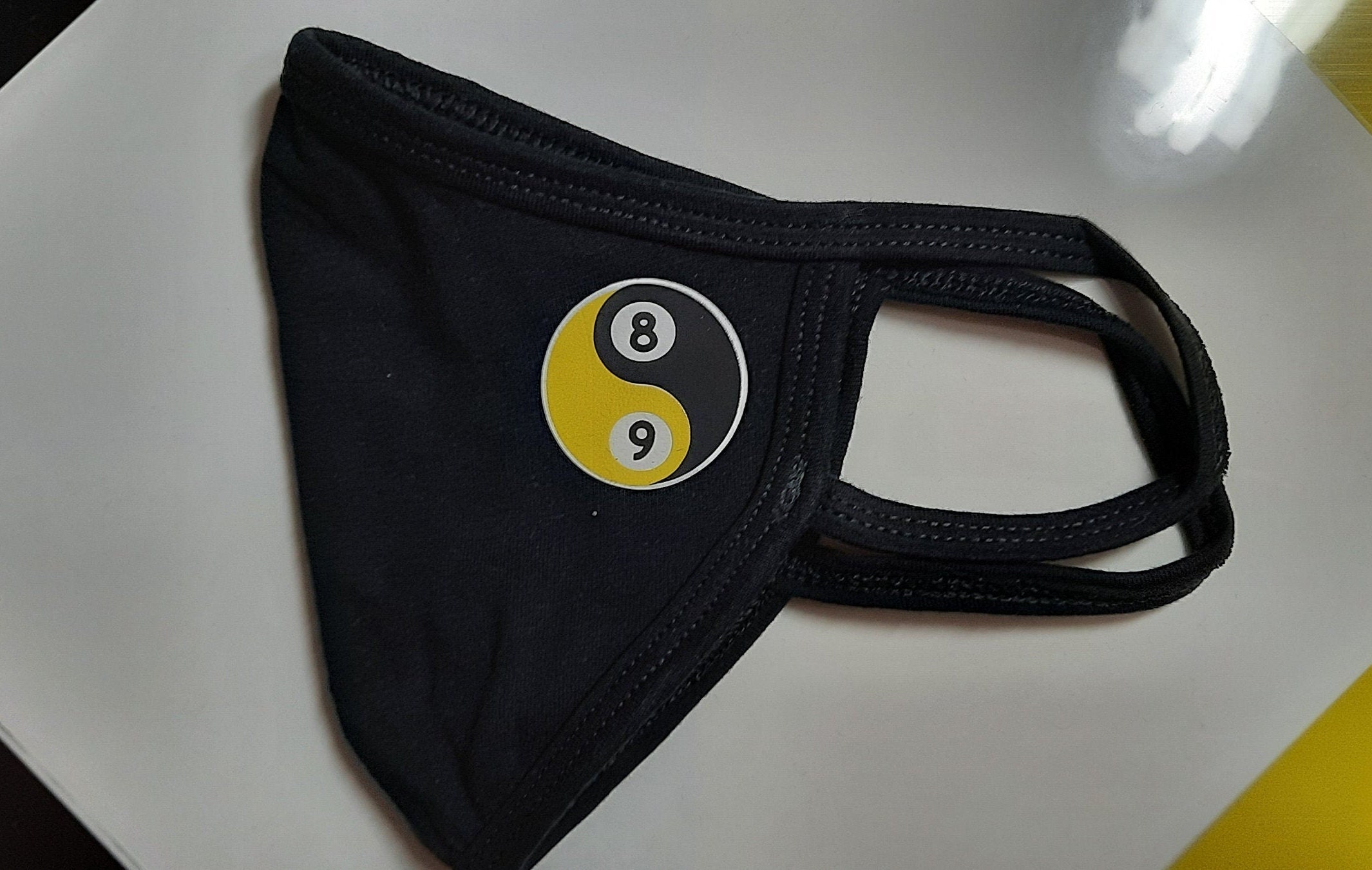 8 Ball / 9 Ball Ying Yang Mask - Etsy