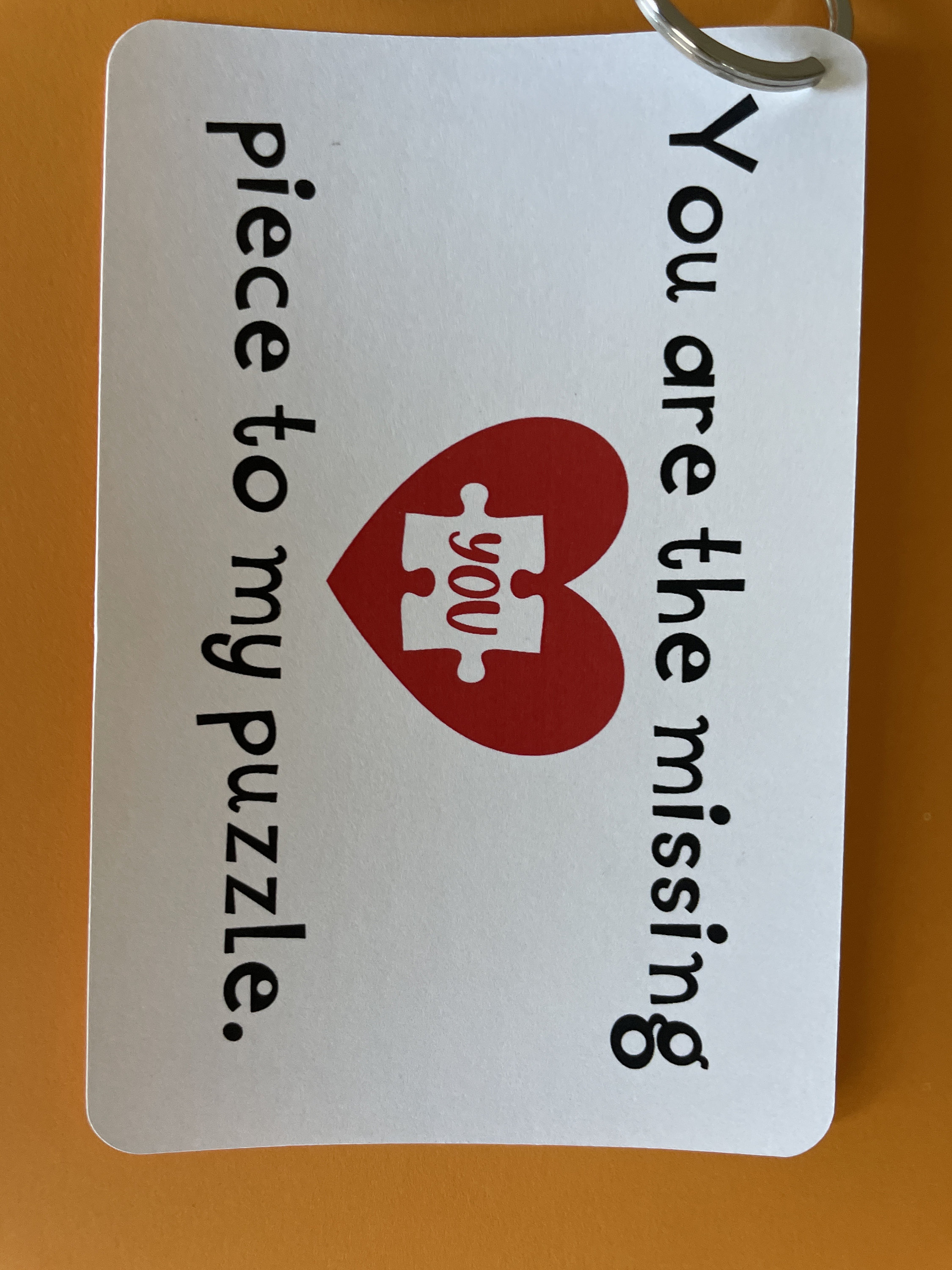 Missing Piece of My Heart Keychain - Etsy