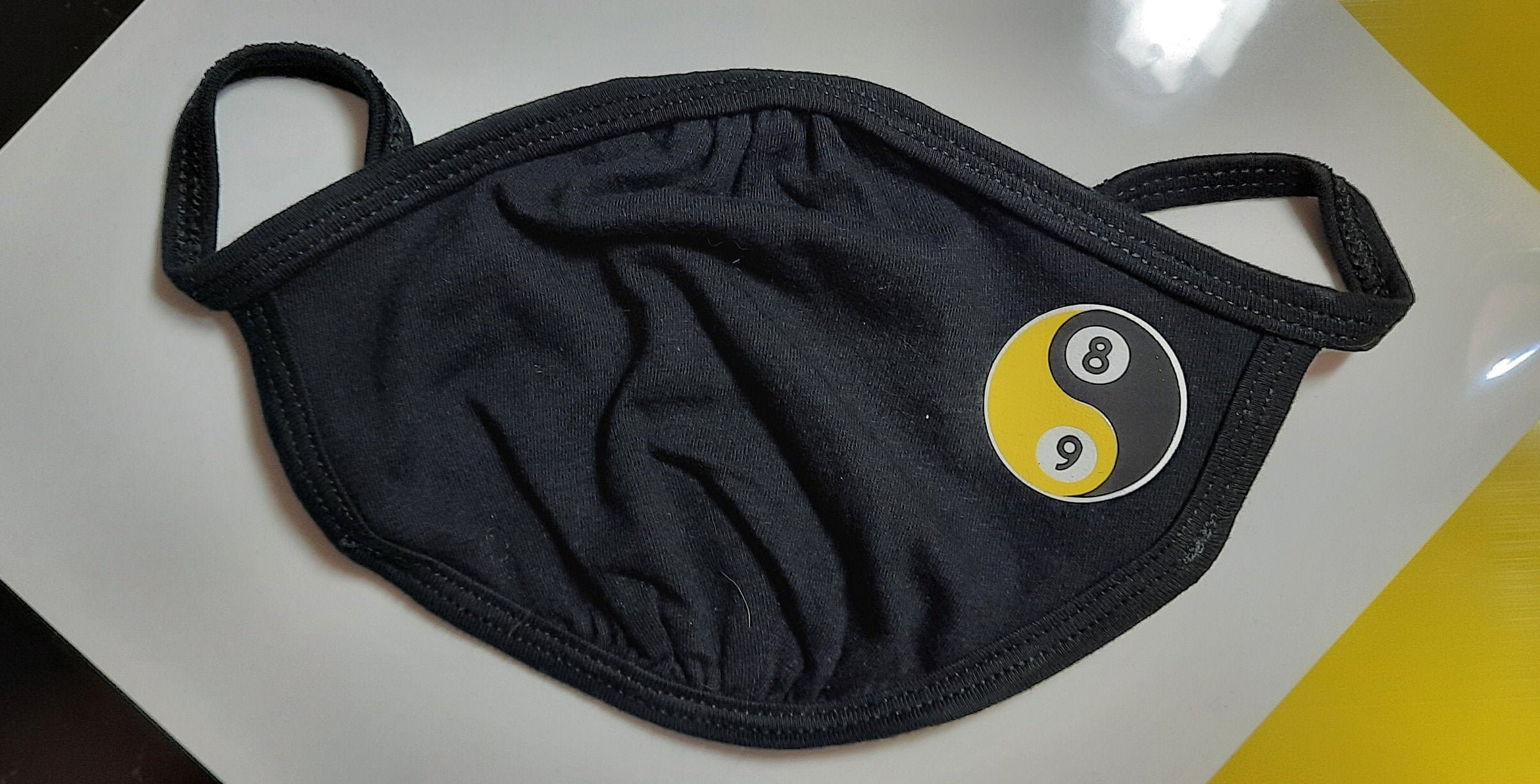 8 Ball / 9 Ball Ying Yang Mask - Etsy