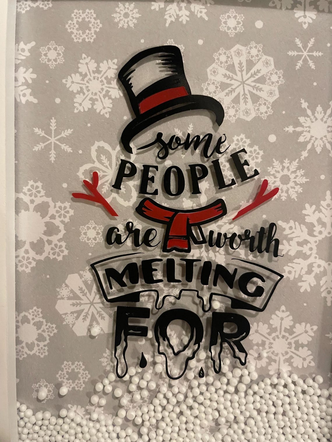 Some People Are Worth Melting for Framed Display - Snow Look - Etsy