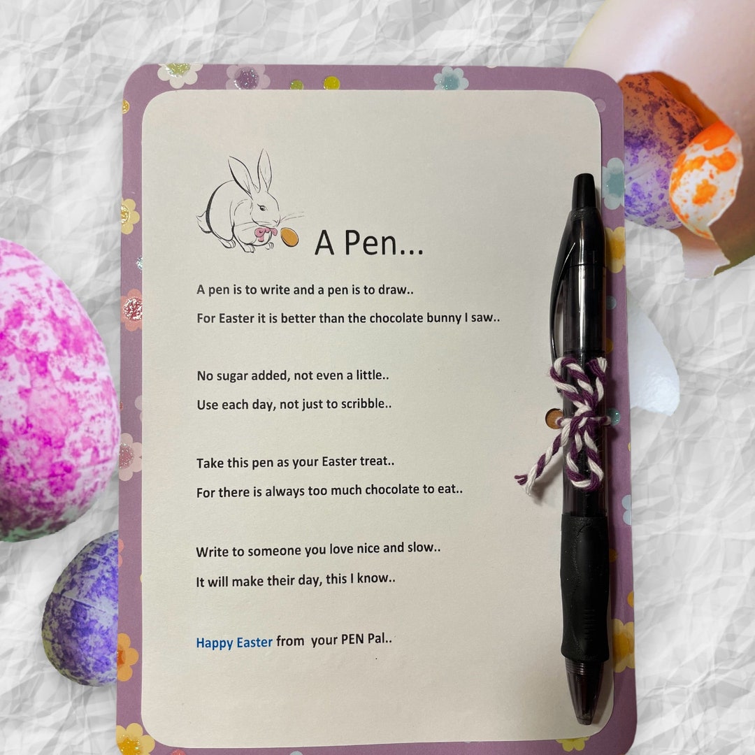 Digital Easter Poem Card - Etsy