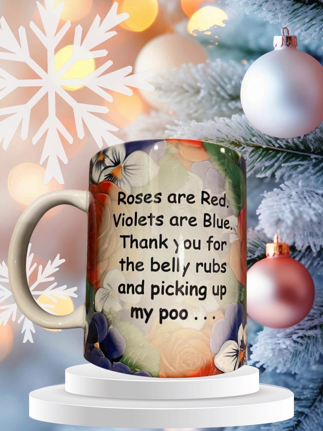 Funny Fur Baby Coffee Mug - Roses Are Red Poem - Etsy