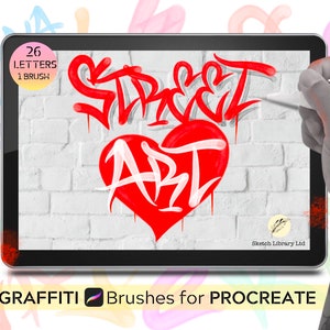 GRAFFITI PACK, X 7 Alphabet ~ Fonts // Vol.1 // 182 Letters Stamps for ...