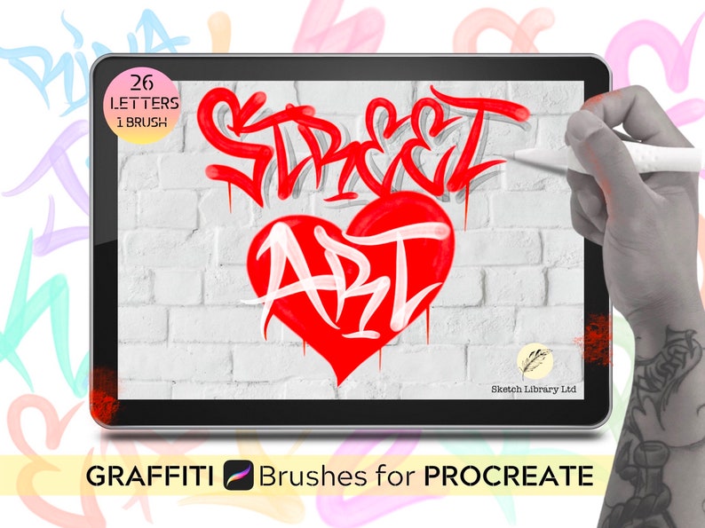 GRAFFITI PACK, X 7 Alphabet ~ Fonts // Vol.1 // 182 Letters Stamps for ...