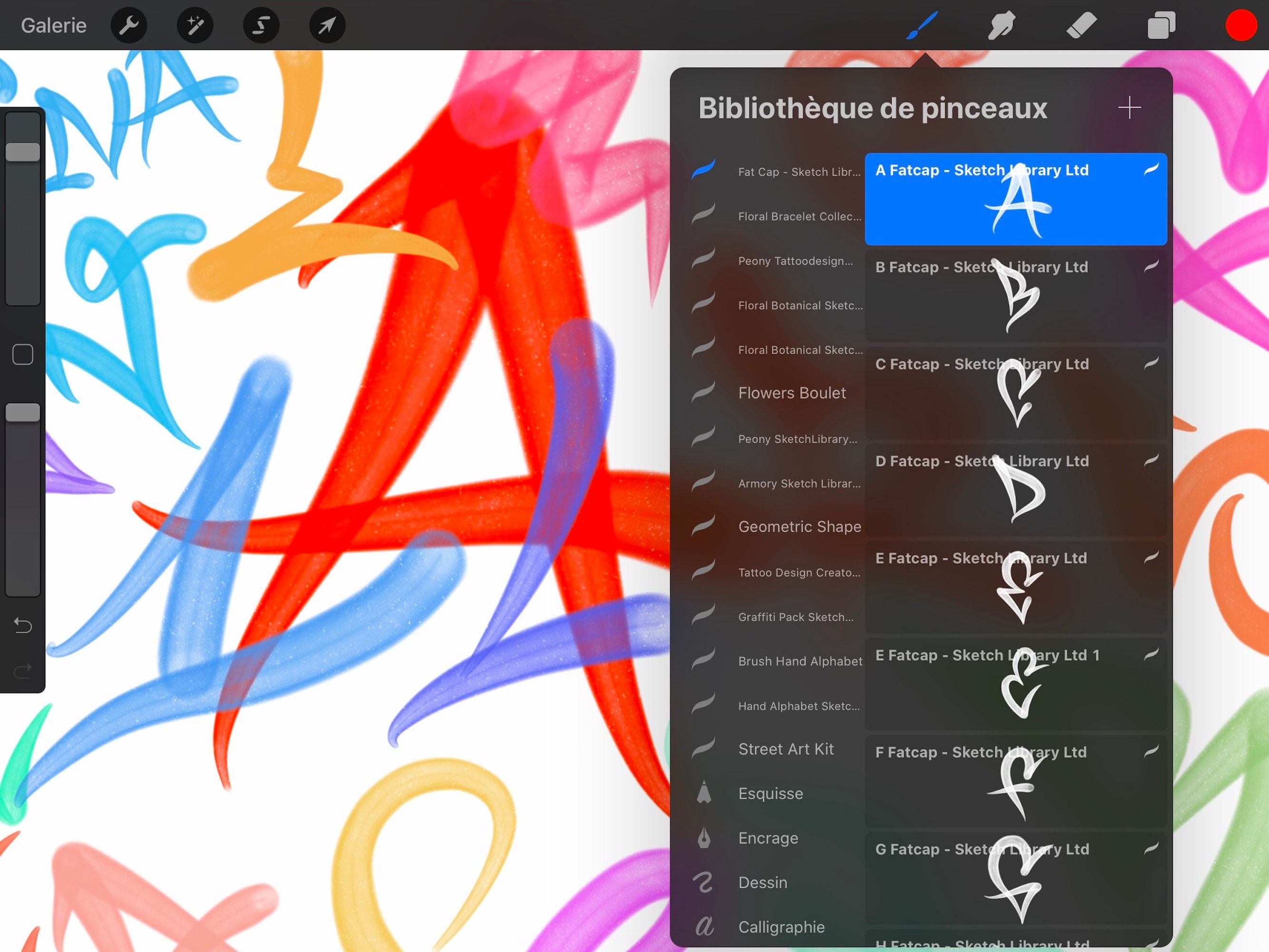 GRAFFITI LETTERS Brushes for Procreate | Etsy UK