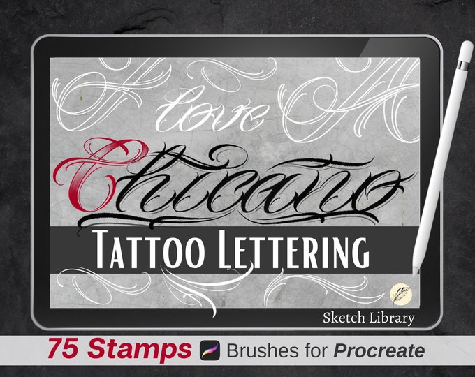 52 Chicano Tattoo Letters VOL2, 2 Alphabets : Uppercase, Lowercase ...