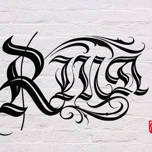 9 Alphabets, 234 Chicano / Gothic Letters Brushes for Procreate, Font ...