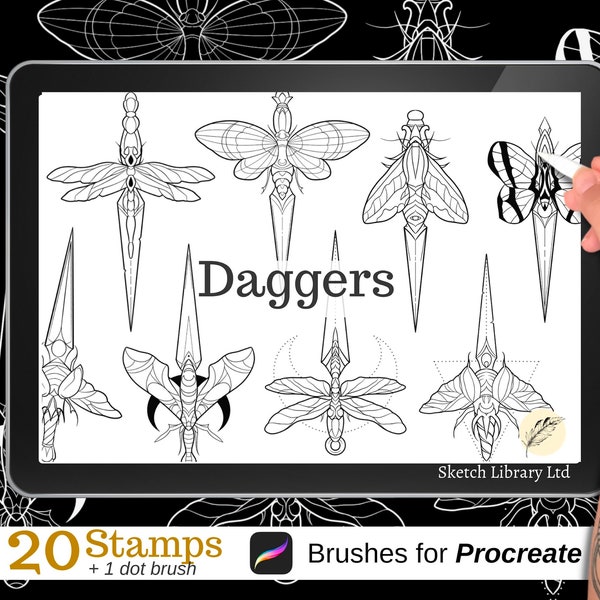 Dagger Stencil - Etsy