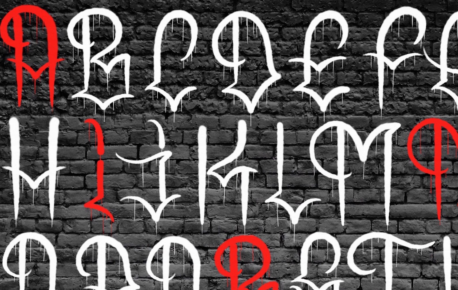 26 Vandal Letters Brushes for Procreate, Graffiti, Tattoo, Calligraphy ...