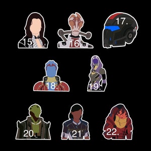 Mass Effect Stickers - Etsy