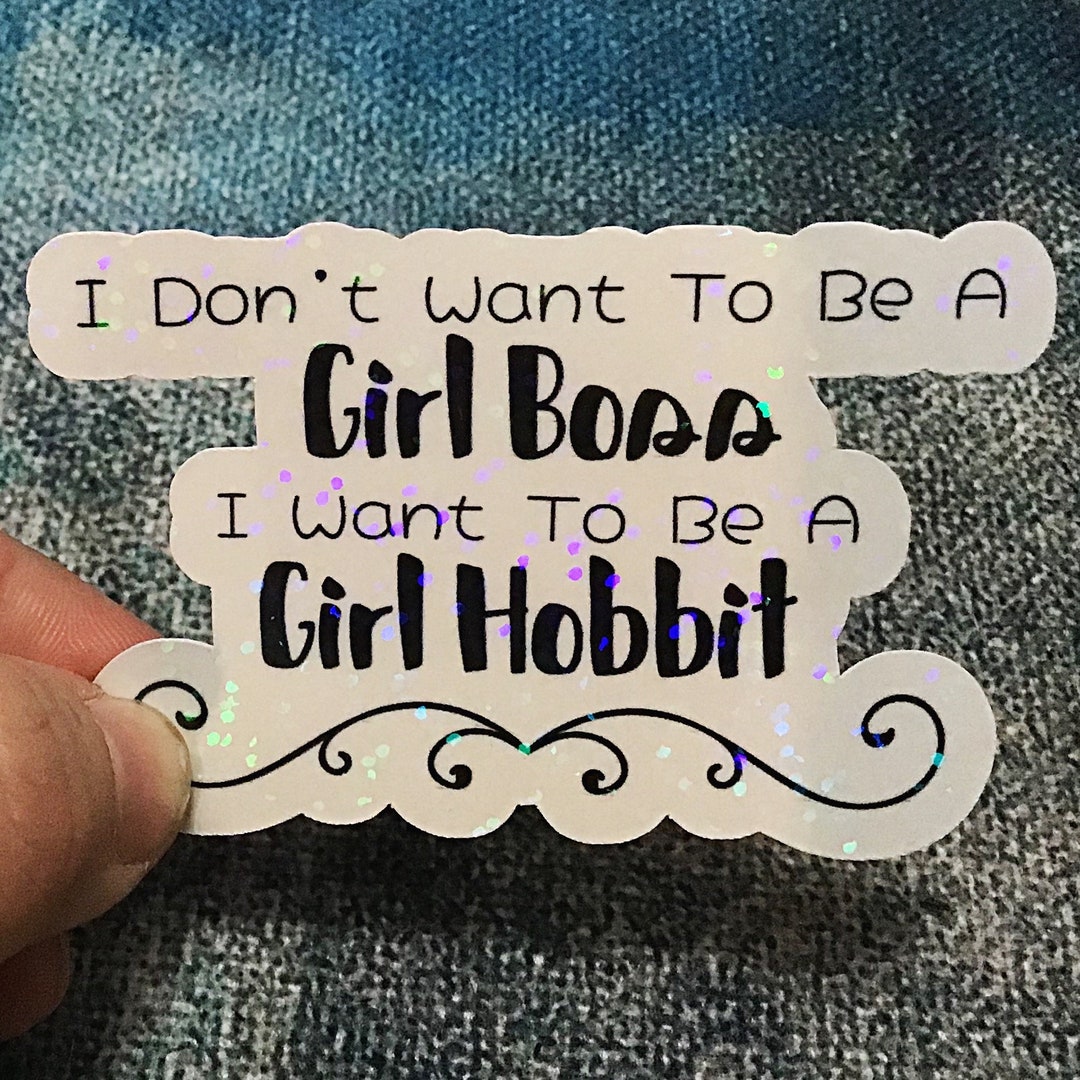 Girl Hobbit Sticker - Etsy