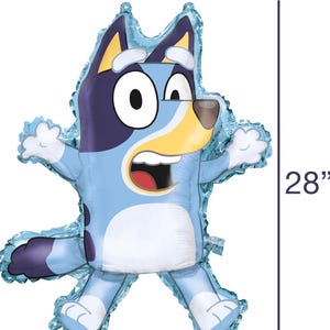 Bluey Balloon 28 Inch, Bluey Party Supplies, Bluey Party Decor - Etsy