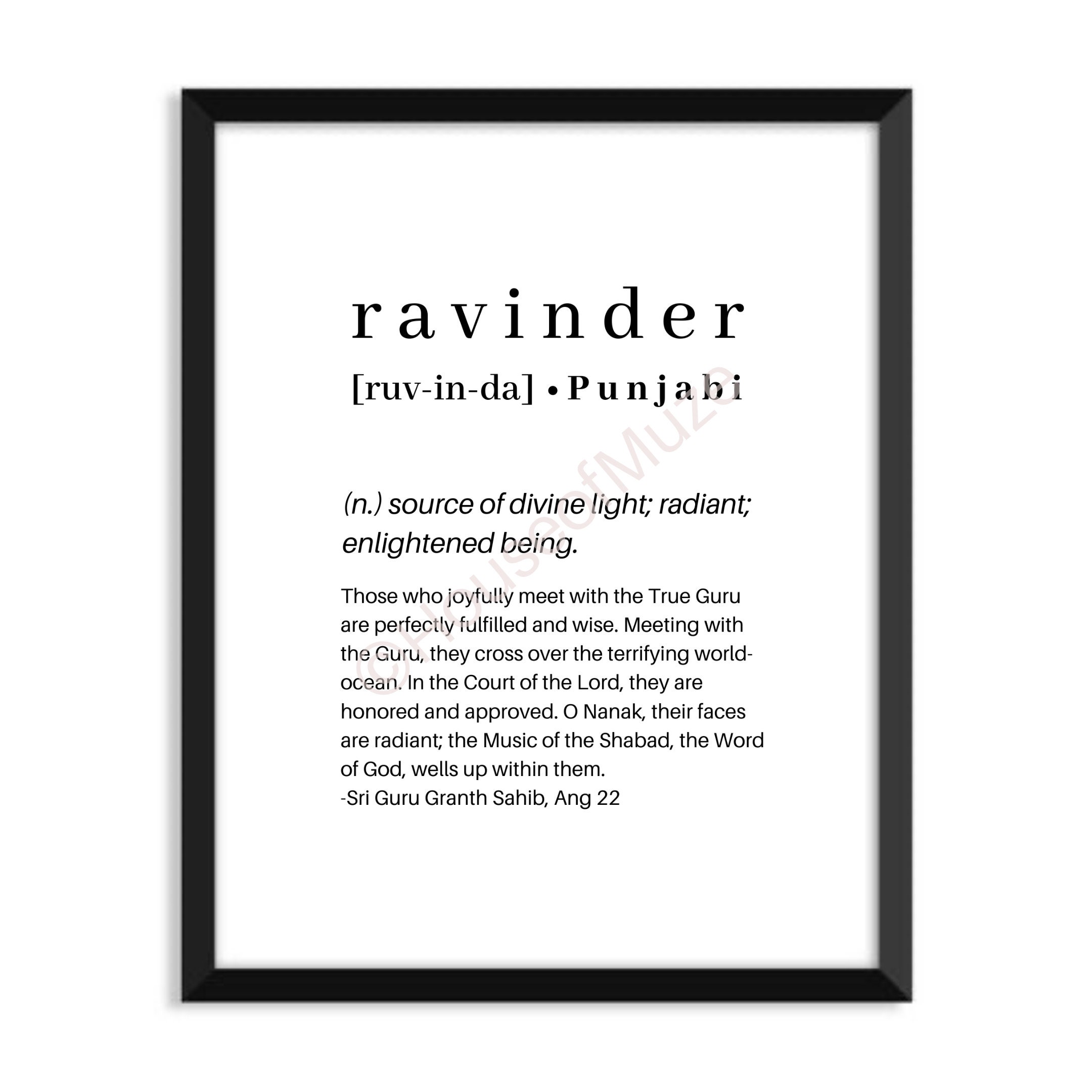 Ravinder Name Hd