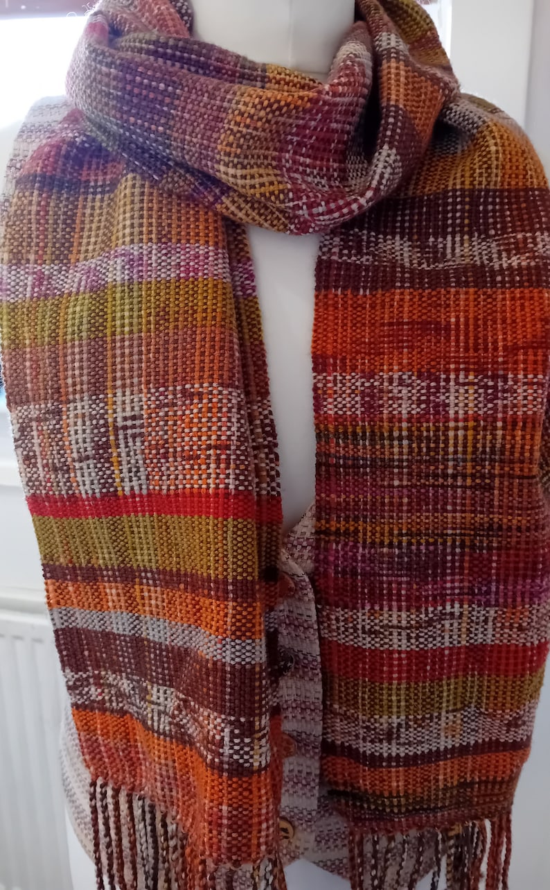 Hand Woven Scarf in Fine Merino - Etsy