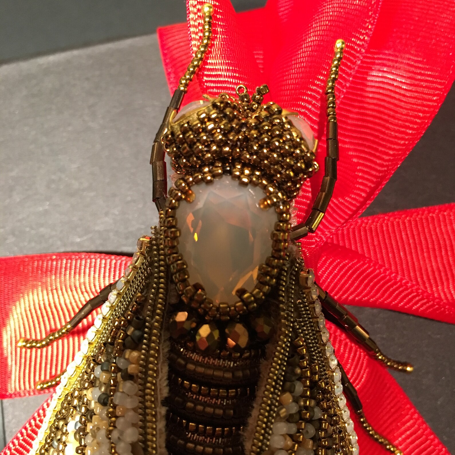 Fly beaded brooch pin handmade beaded jewelry insect brooch | Etsy