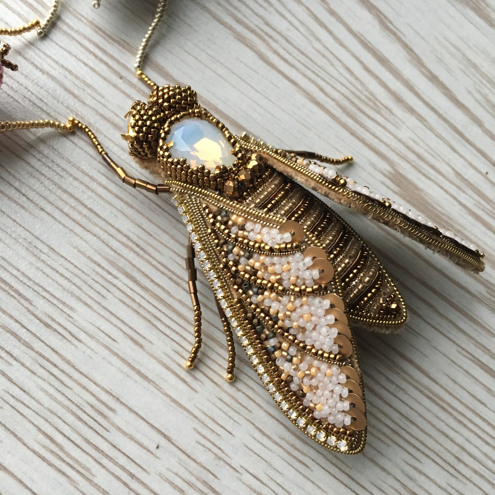 Fly beaded brooch pin handmade beaded jewelry insect brooch | Etsy