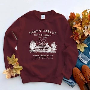 Anne of Green Gables Sweatshirt, Anne With an E Shirt, Est. 1908 Anne ...