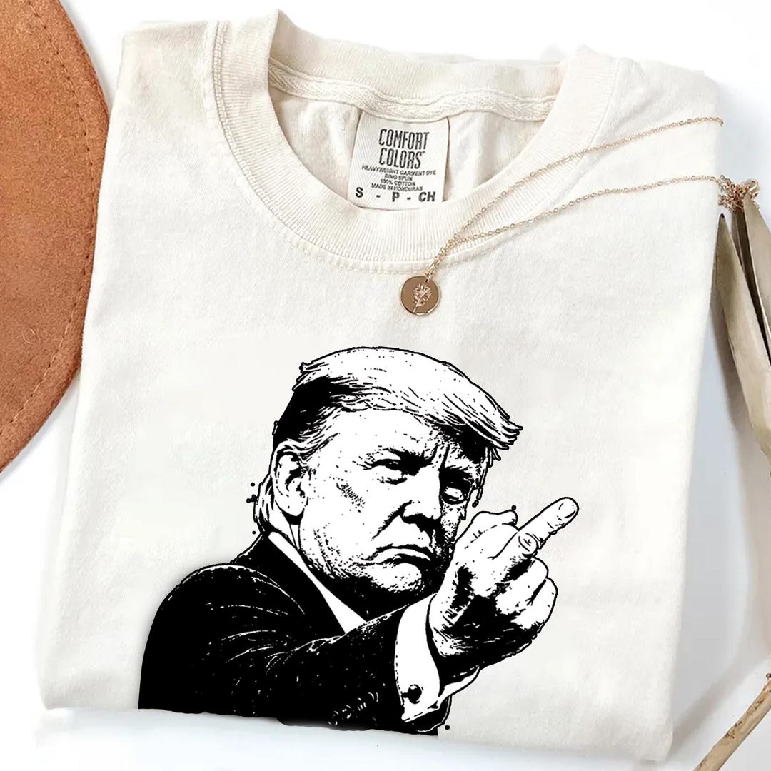 Trump Middle Finger 2026 Meme Funny Trump Flipping the Birds Shirt - Etsy