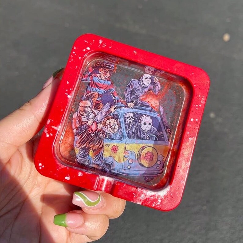 Spooky Red White Blood Murder Mystery Machine Scooby Doo - Etsy Ireland