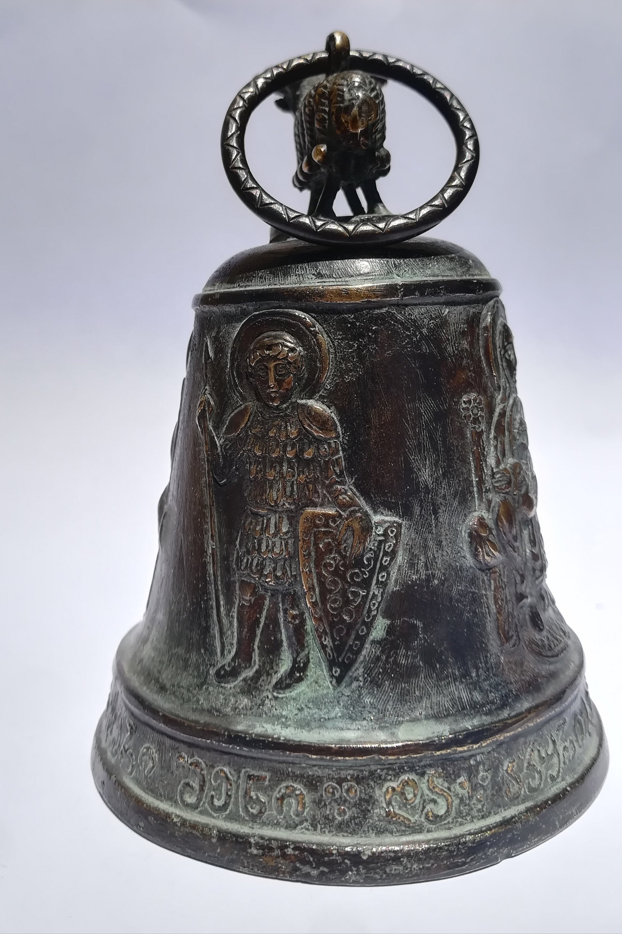 Bells, Vintage Bell, Aging Bronze Bell, Monastery Bell With Georgian ...