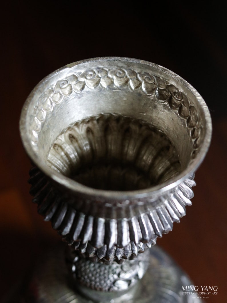 Butter Lamp 3 Tibetan Buddhist Ritual Offering silver - Etsy